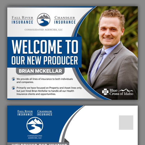 Designs | Attention grabbing postcard announcing new producer ...