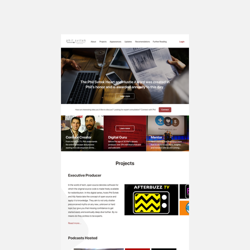 Design Home Page for Content Creator Website | Web page design contest