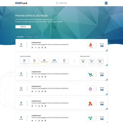 Looking For a Clean Interface Design | Web page design contest
