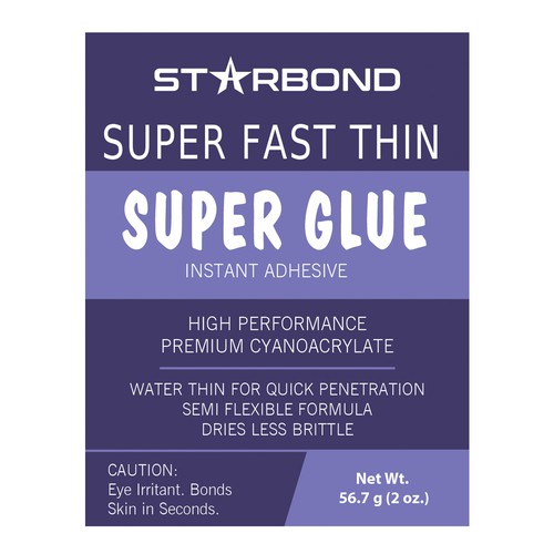 Create the most eye-catching, retail-friendly super glue product label ...