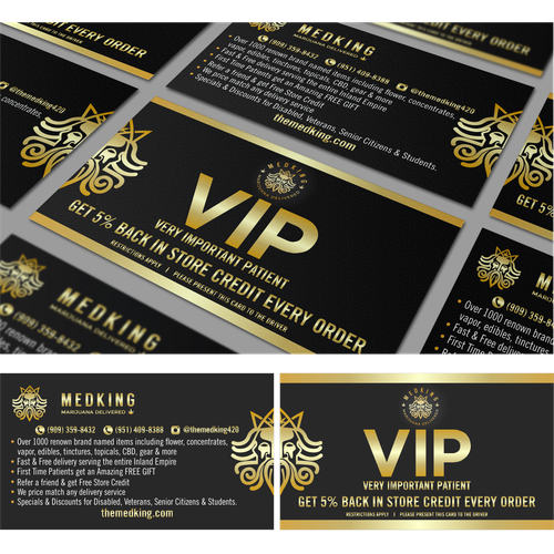 VIP Member card for cannabis delivery service | Business card contest