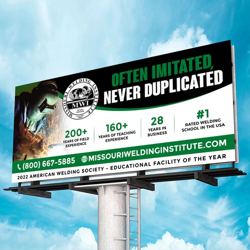 Designs | Billboard for top welding school in the USA! | Signage contest