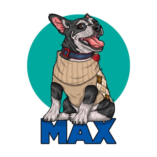 Designs | Draw my rambunctious canine pal! | Illustration or graphics ...