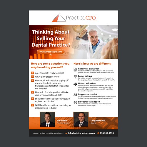 Designs | PracticeCFO Transitions Flyer | Postcard, flyer or print contest