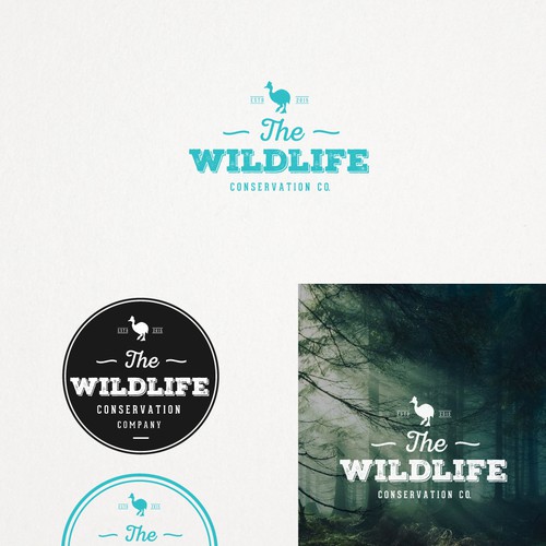 Create a unique vintage logo for a Wildlife Conservation organisation ...