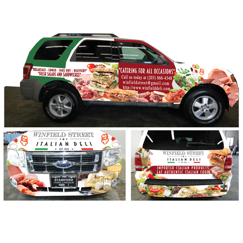 Fun Easy ITALIAN Car Wrapping for Italian Deli Catering and promotion ...
