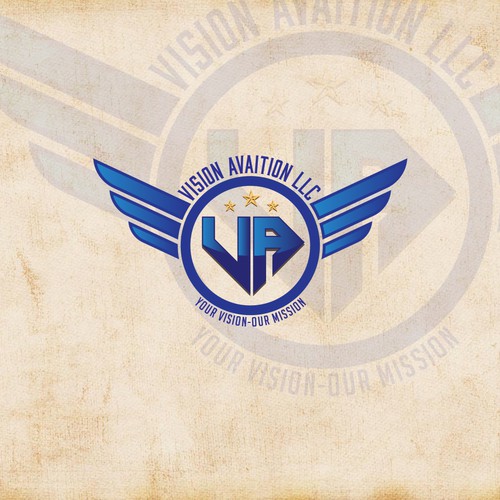Vintage Aviation Logo for Vision Aviation LLC | Logo design contest