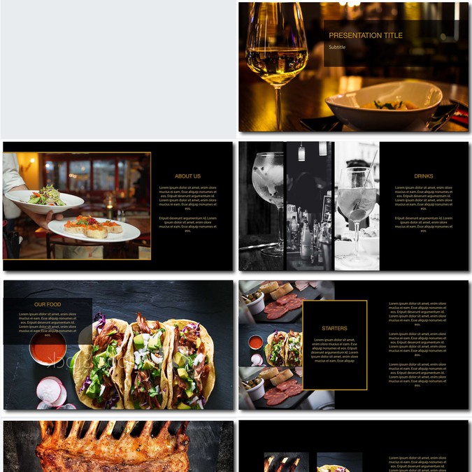 Restaurant Presentation | PowerPoint template contest