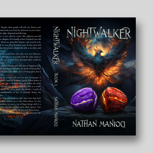 Designs | Cover and Spine Design for Fantasy Novel Nightwalker | Book ...