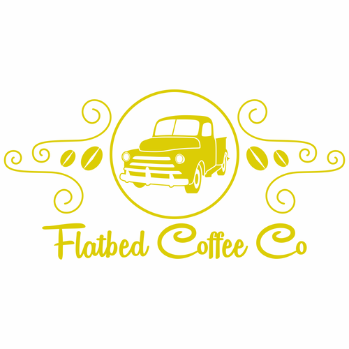 Mobile coffee shop flatbed truck logo | Logo design contest