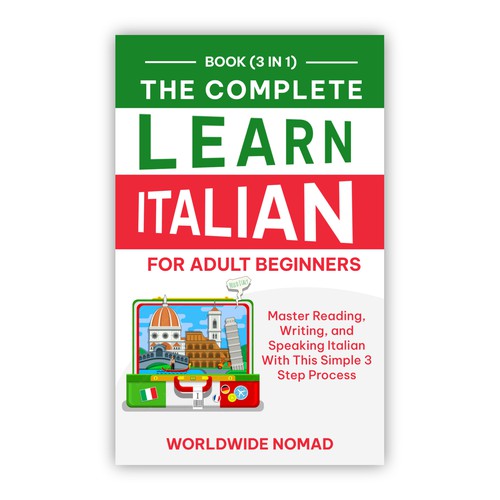 Designs | Creative cover for teaching Italian | Book cover contest
