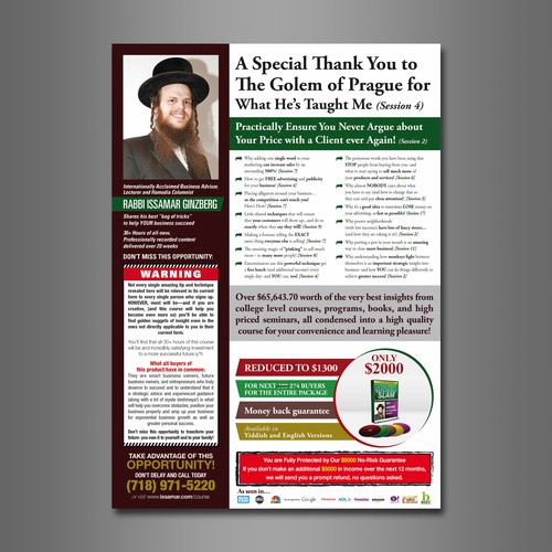 Full Page Content/Text Based Advert for Newspaper/Magazine | Postcard ...