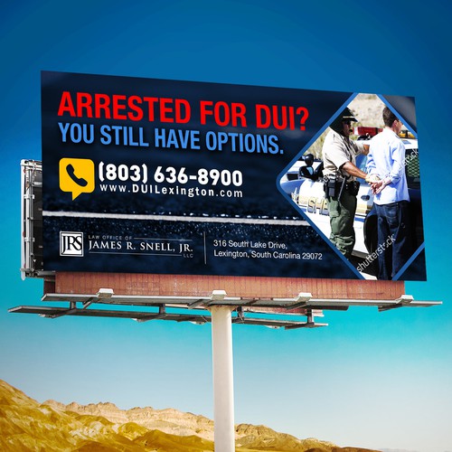 DUI Defense Billboard | Signage contest
