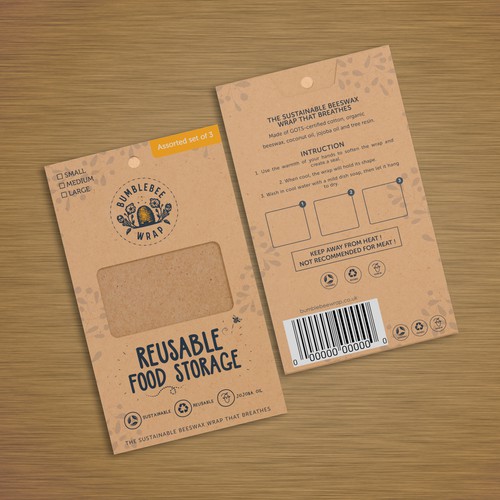 Eco-friendly beeswax food wraps need an authentic package design ...