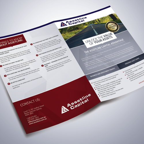 Design a brochure for award-winning lender, Assetline Capital ...
