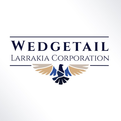 Create an artistic unique Eagle themed logo for the Wedgetail Larrakia ...