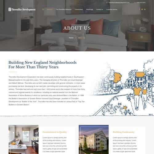 Designs | Real Estate Development Website Refresh | Web page design contest