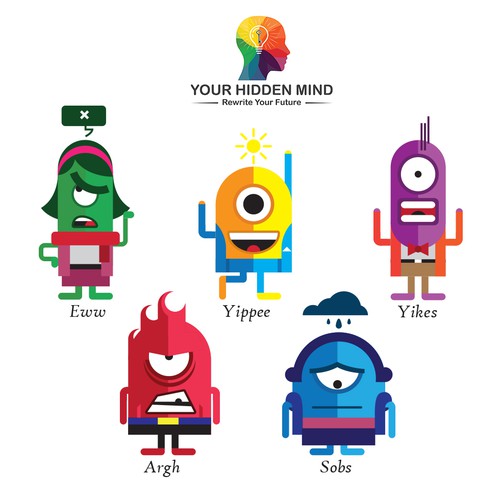 Design 5 Unique Characters that Represent Emotions | Character or ...