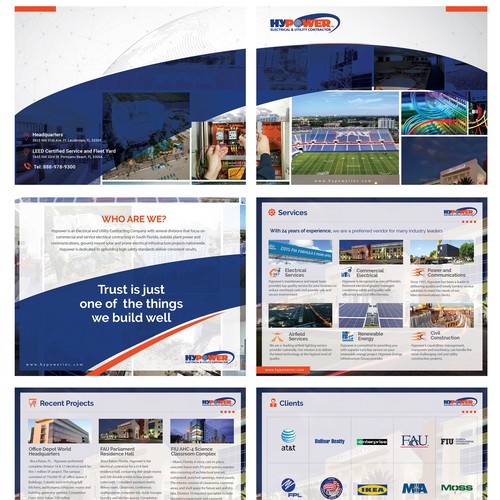 Brochure for Electrical Construction Company | Brochure contest