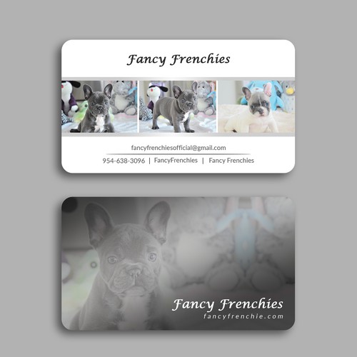Fancy Frenchies | Business card contest
