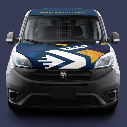 Designs | Rolling Canvas: Cargo Van Wrap Design! Modern and Sleek | Car ...