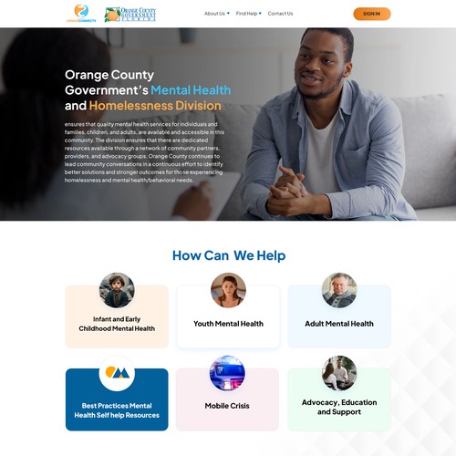 Designs | Orange Connects Web Pages Design Contest | Web page design ...