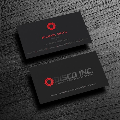 Designs | Business Card Design for Industrial Service Company ...