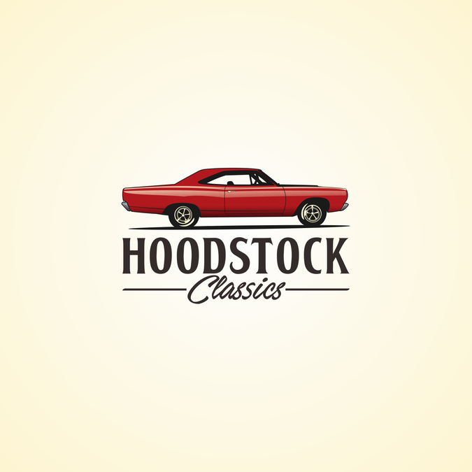 Create a late-60's retro logo for a classic car dealership called ...