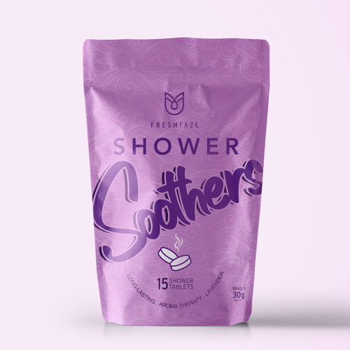 Designs | Design a vibrant packaging design for a shower soother brand ...