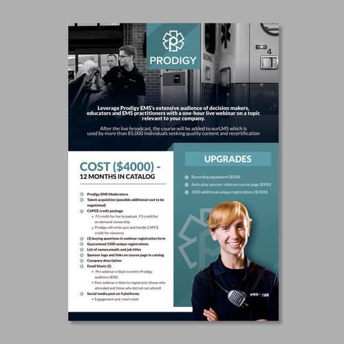 Designs | Sponsorship Prospectus One-pager | Other business or ...