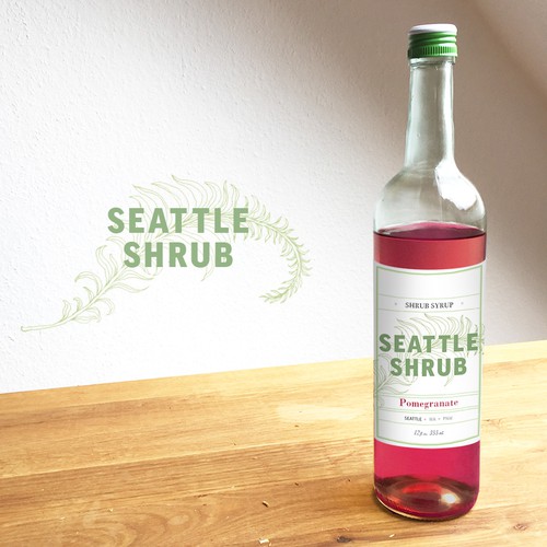 Design a bottle label for a cocktail "shrub" syrup | Product label contest