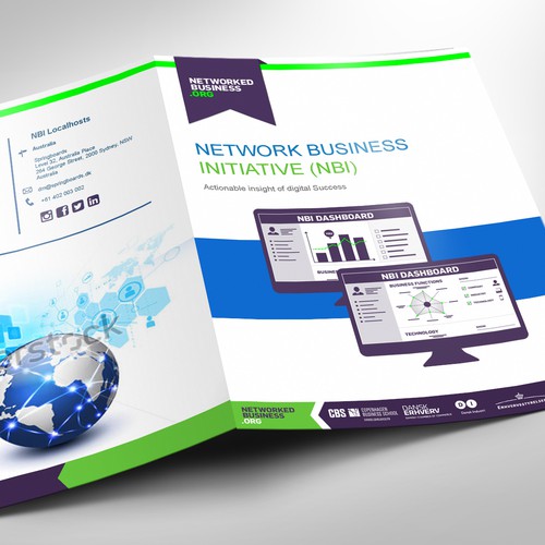 Design a Leave-behind pamflet for danish NetworkedBusiness Initiative ...