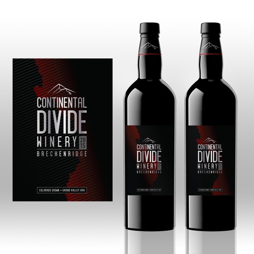 First in a series of clever and attractive wine label designs ...
