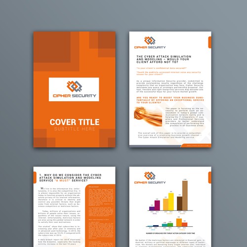 Designs | Design an amazing brochure (White Paper) for Cipher Security ...
