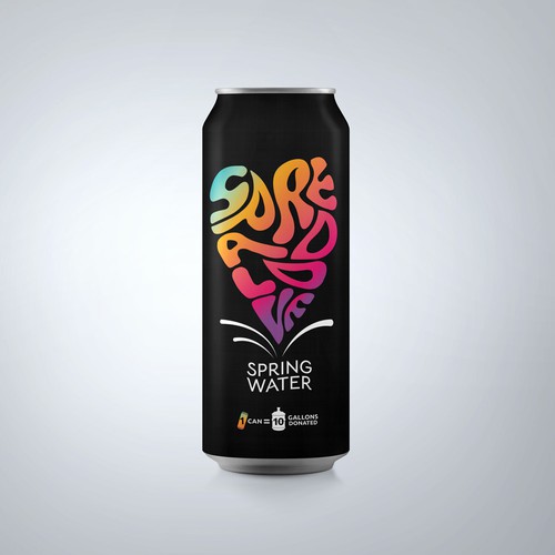 Designs | Spread Love Spring Water | Product label contest
