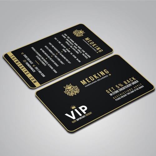 VIP Member card for cannabis delivery service | Business card contest