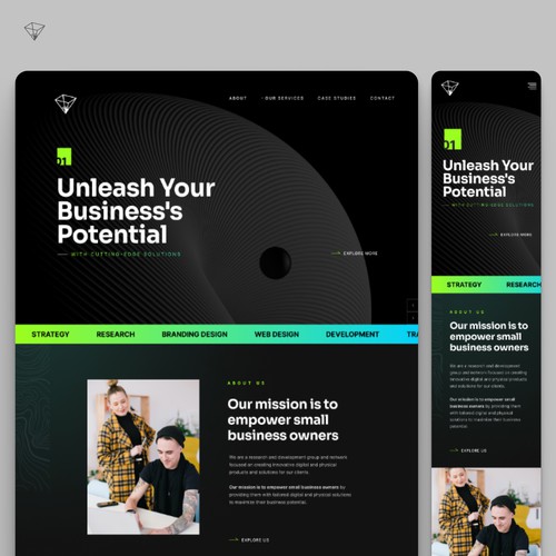 Designs | Design an impactful landing page for a multi-disciplinary ...
