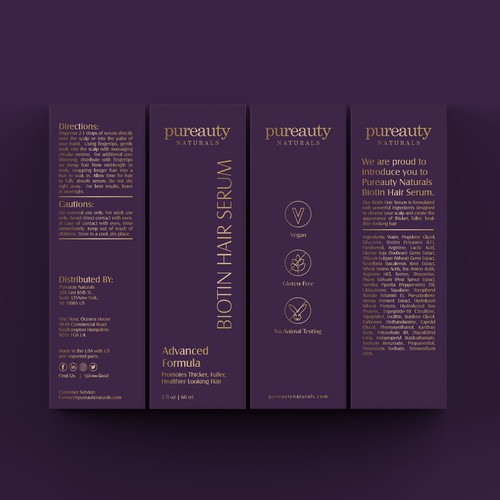 Designs | Enhance current Beauty Brand Packaging for a hair growth ...