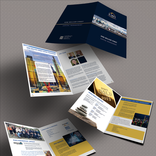 Design a high end marketing brochure for a start up fund | Brochure contest