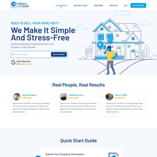Designs | Real Estate Investor fun illustration-filled website | Web ...