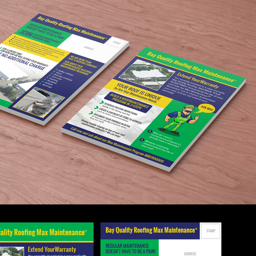 Inaugural commercial building maintenance launch flyer | Postcard ...