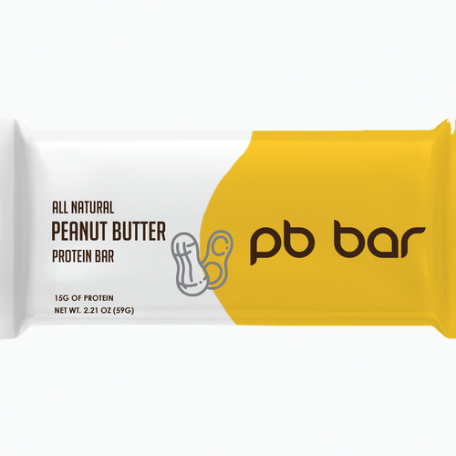Design the packaging for an all-natural, peanut butter protein bar ...