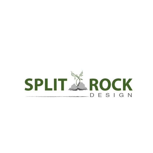 LOGO - Split Rock Design (Landscape design builder logo) | Logo design ...