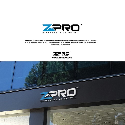 Designs | General Contracting ZPRO logo design | Logo design contest