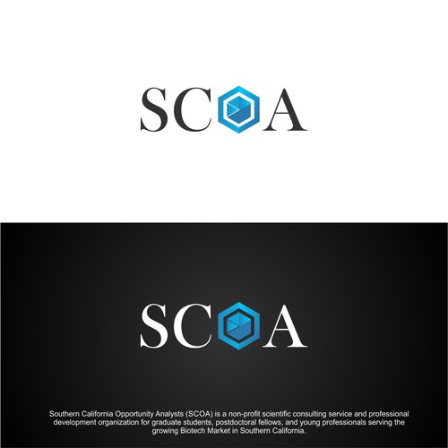 Create a professional logo for SCOA that combines our scientific ...