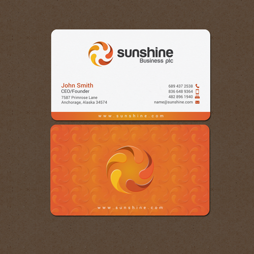 Sunshine | Business card contest