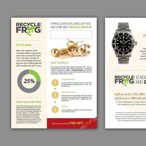 Recycle Frog - Flyer Redesign | Postcard, flyer or print contest