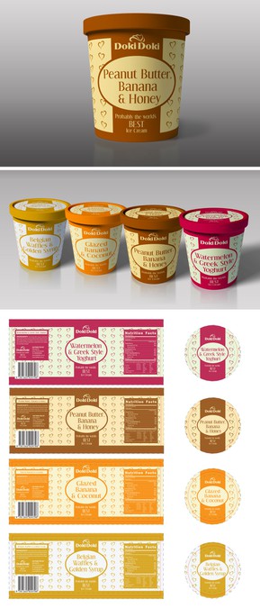 Design luxurious, premium sophisticated Ice Cream packaging | Product ...