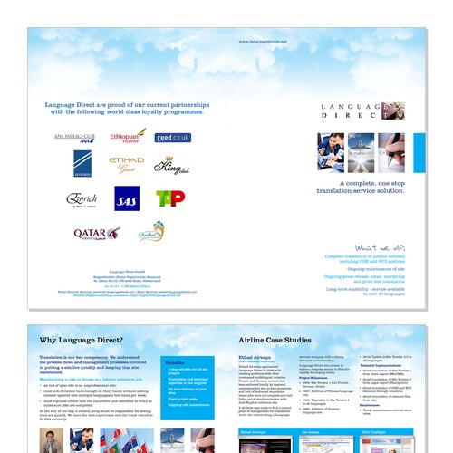 Airline Flyer | Print or packaging design contest