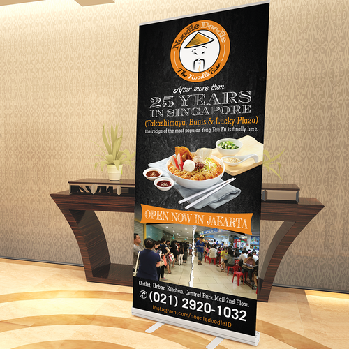 X Banner for New Opening Restaurant | Signage contest